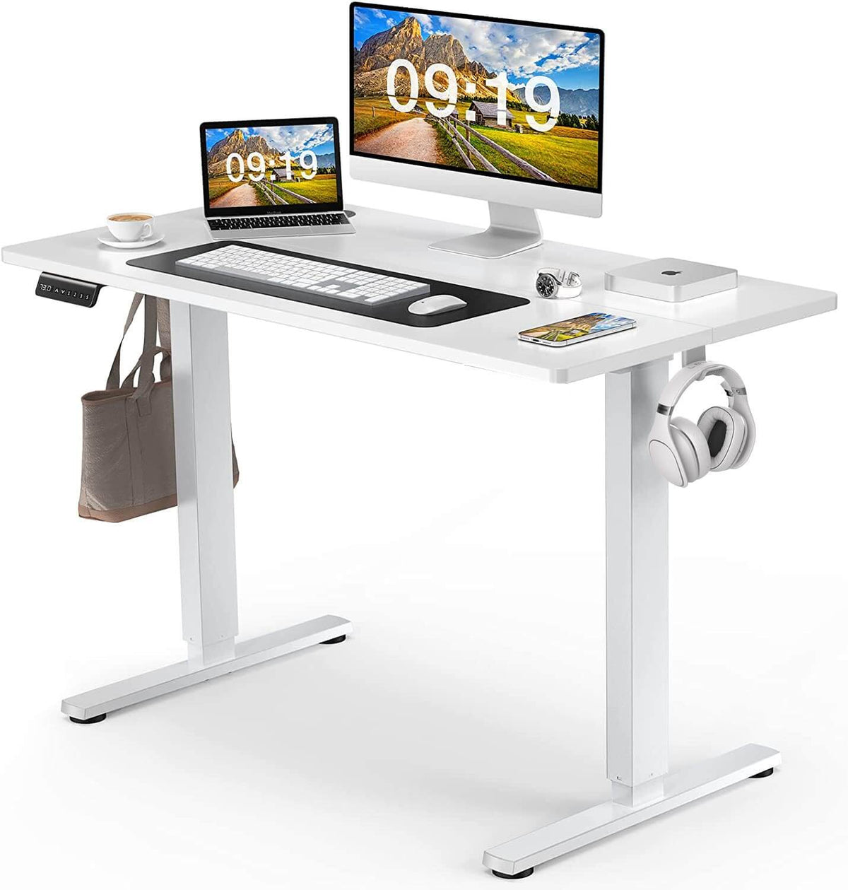 Electric Height Adjustable Standing Desk,Sit to Stand Ergonomic Comput